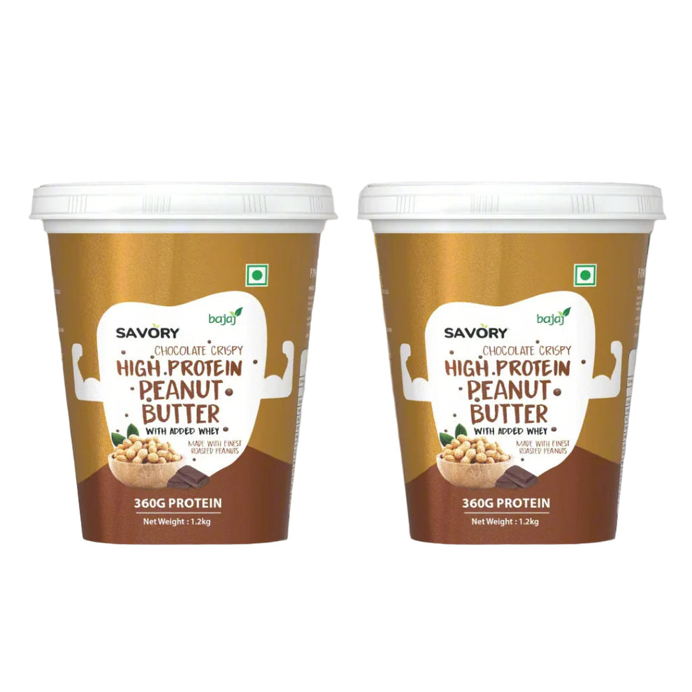 Savory Combo of Chocolate Crispy High Protein Peanut Butter Pack of 2 ...
